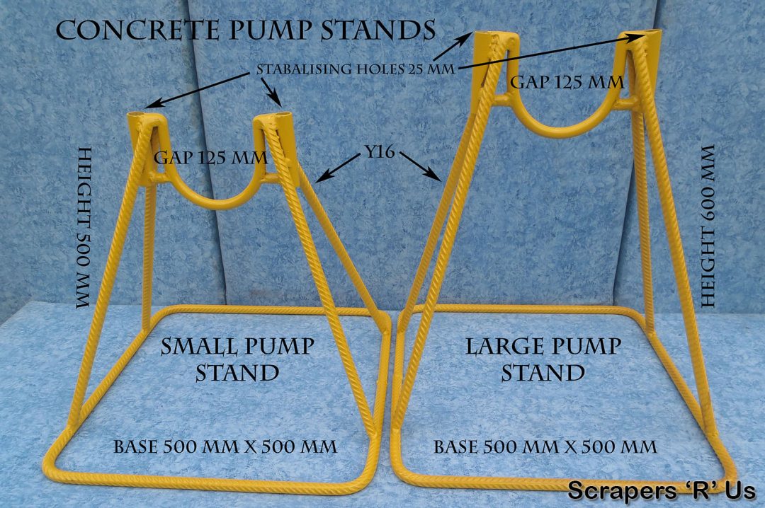‘U’ Shaped Concrete Pump Stand - Scrapers 'R' Us